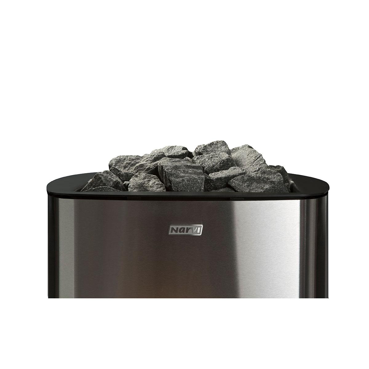 Narvi NC 16 Wood Burning Sauna Stove, Stainless Steel – New Life Sauna